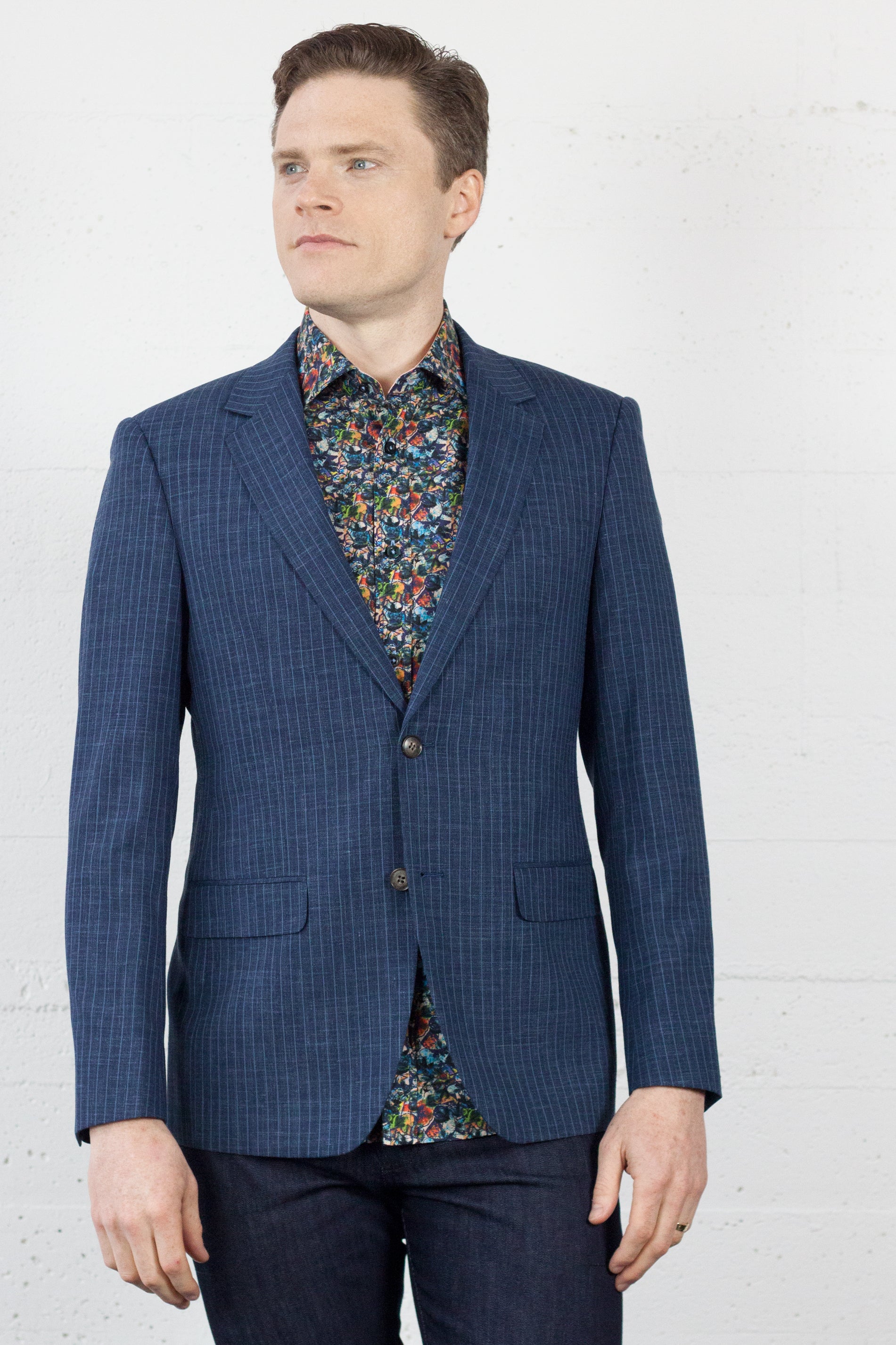 DH Denim Stripe Blazer - Mandatory NZ